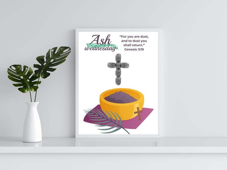 Ash Wednesday Handprint Craft Printable, Ash Wednesday Thumbprint Craft ...