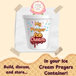Ice Cream Kids Prayer Activity Printable, Bible Based Prayer Prompts ...