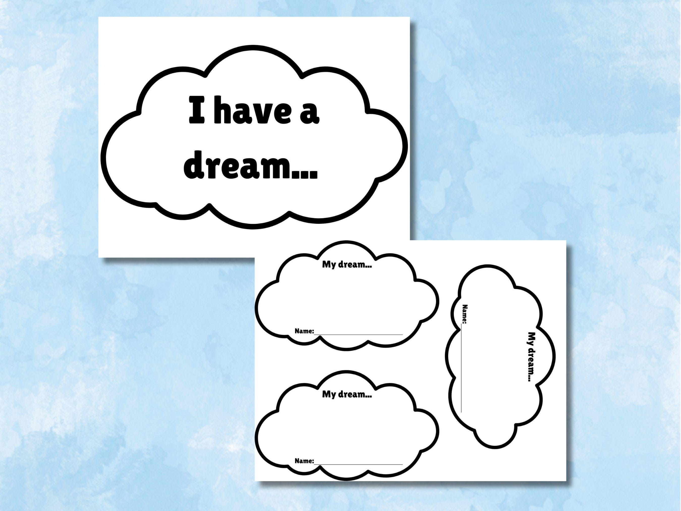 Printable Martin Luther King Jr Activity, I Have a Dream Activity, MLK ...
