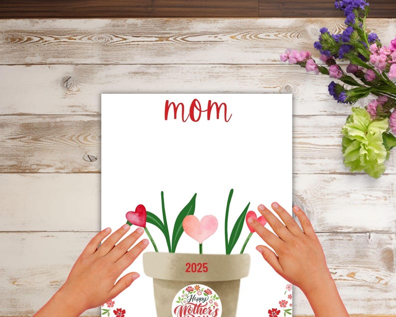 Mother's Day Handprint Craft and Poem Printable, 2025 Mother's Day ...