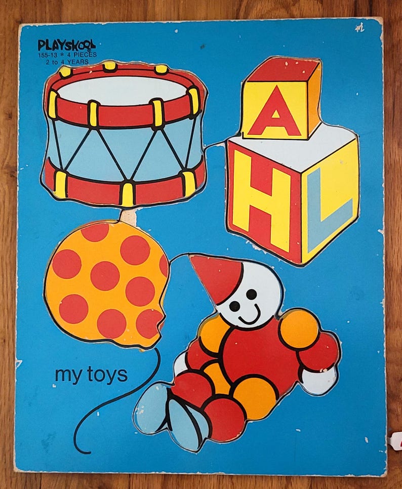 Playskool/connor Wood Puzzles Vintage 70's & 80's. 2 Remaining. - Etsy