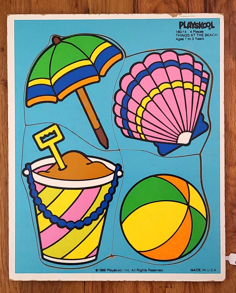 Playskool/connor Wood Puzzles Vintage 70's & 80's. 2 Remaining. - Etsy