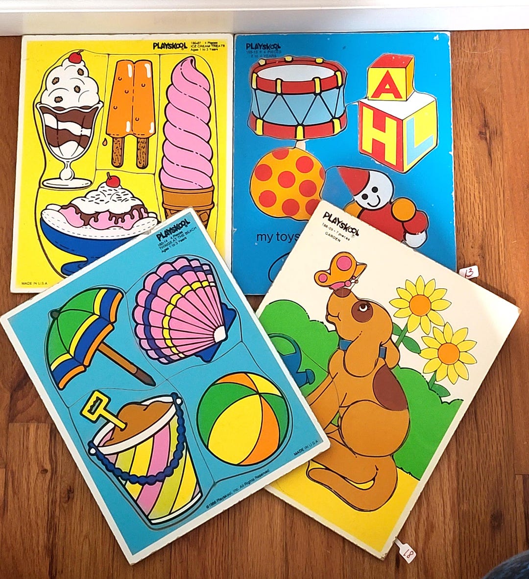Playskool/connor Wood Puzzles Vintage 70's & 80's. 2 Remaining. - Etsy