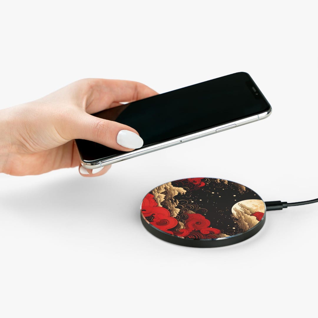 Artistic Wireless Charger With Moon and Clouds Design, Unique Fast ...