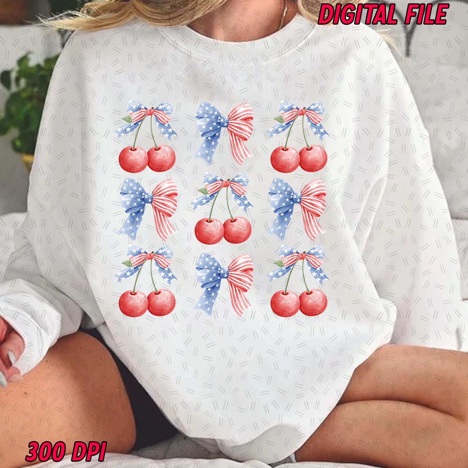 Coquette 4th of July Png,cherry Png, 4th of July Png, Memorial Day PNG ...