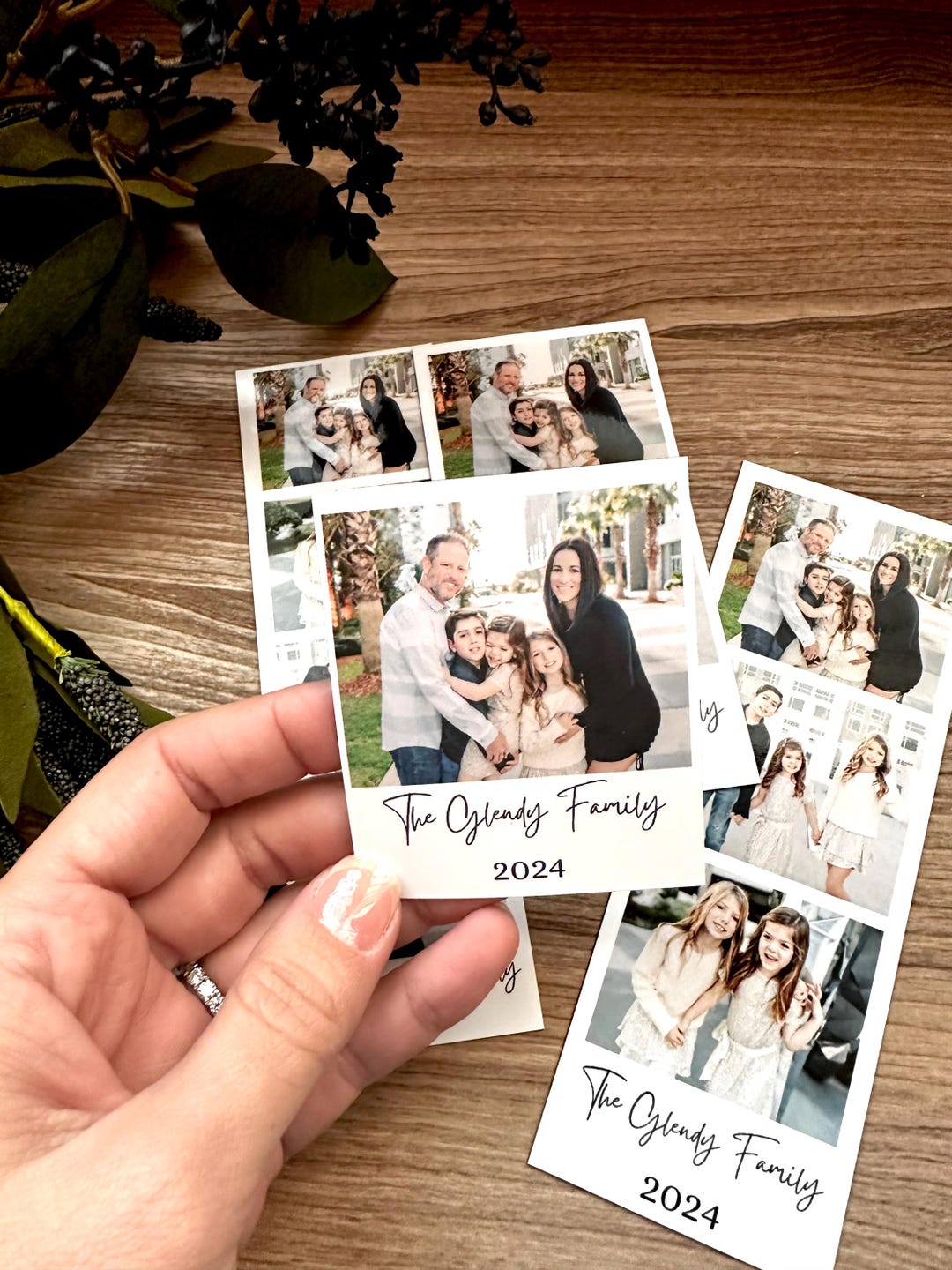 Custom Photo Strip Magnet, Personalized Photo Booth Family Picture ...