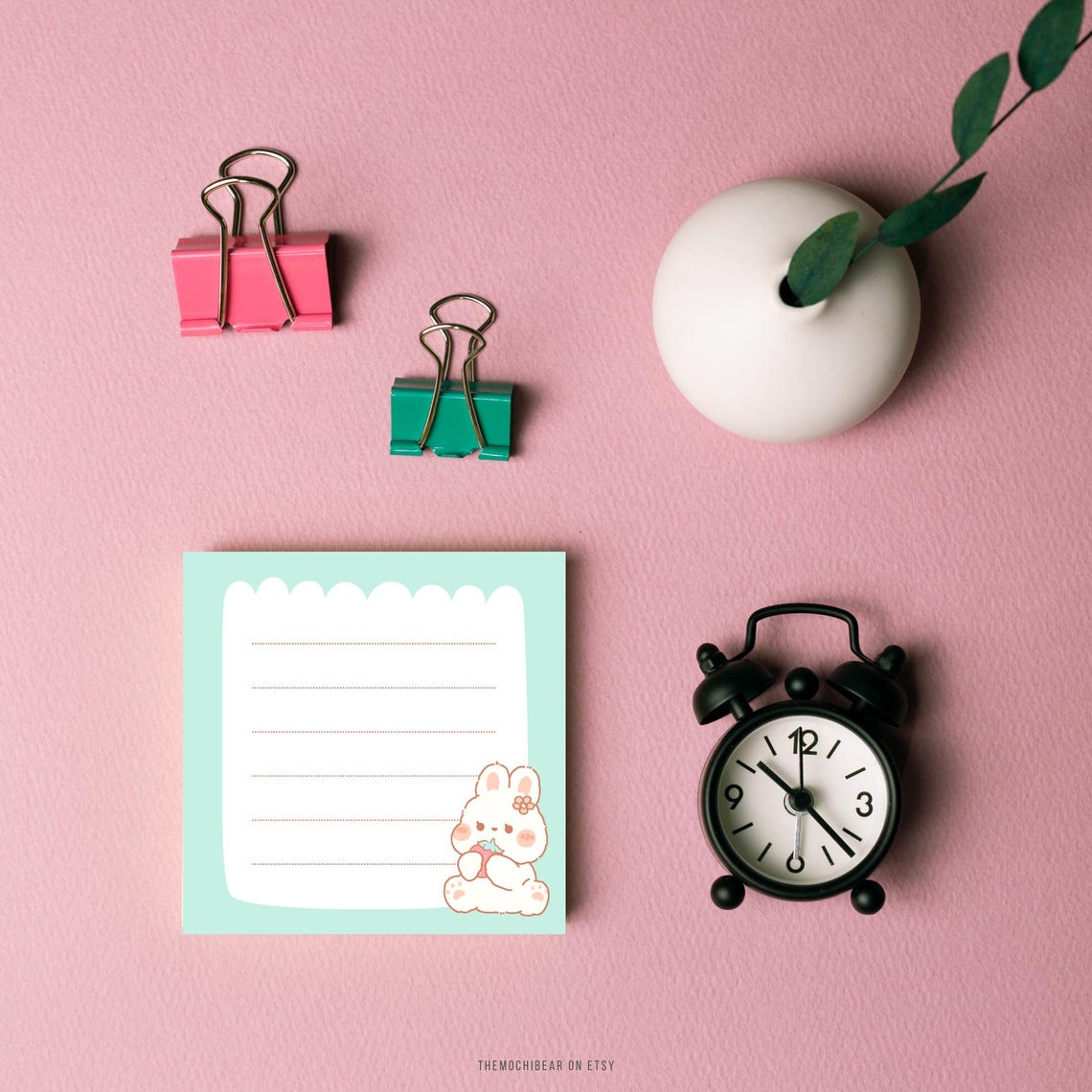 Kawaii Food Printable Memo Pad: 3"x3”, 12 Cute Designs ,PNG & PDF (A4 ...