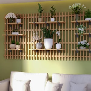Modular Wall-mounted Shelf System | Customizable 3D Model (SKP + DWG ...