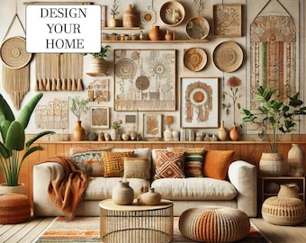 Minimalist Living Room Design Template: DIY Interior Guide (digital ...