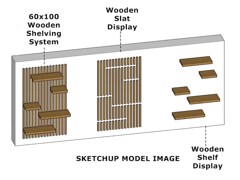 Sleek Wall Shelf With Custom Design Options | 3D Model Included - Etsy