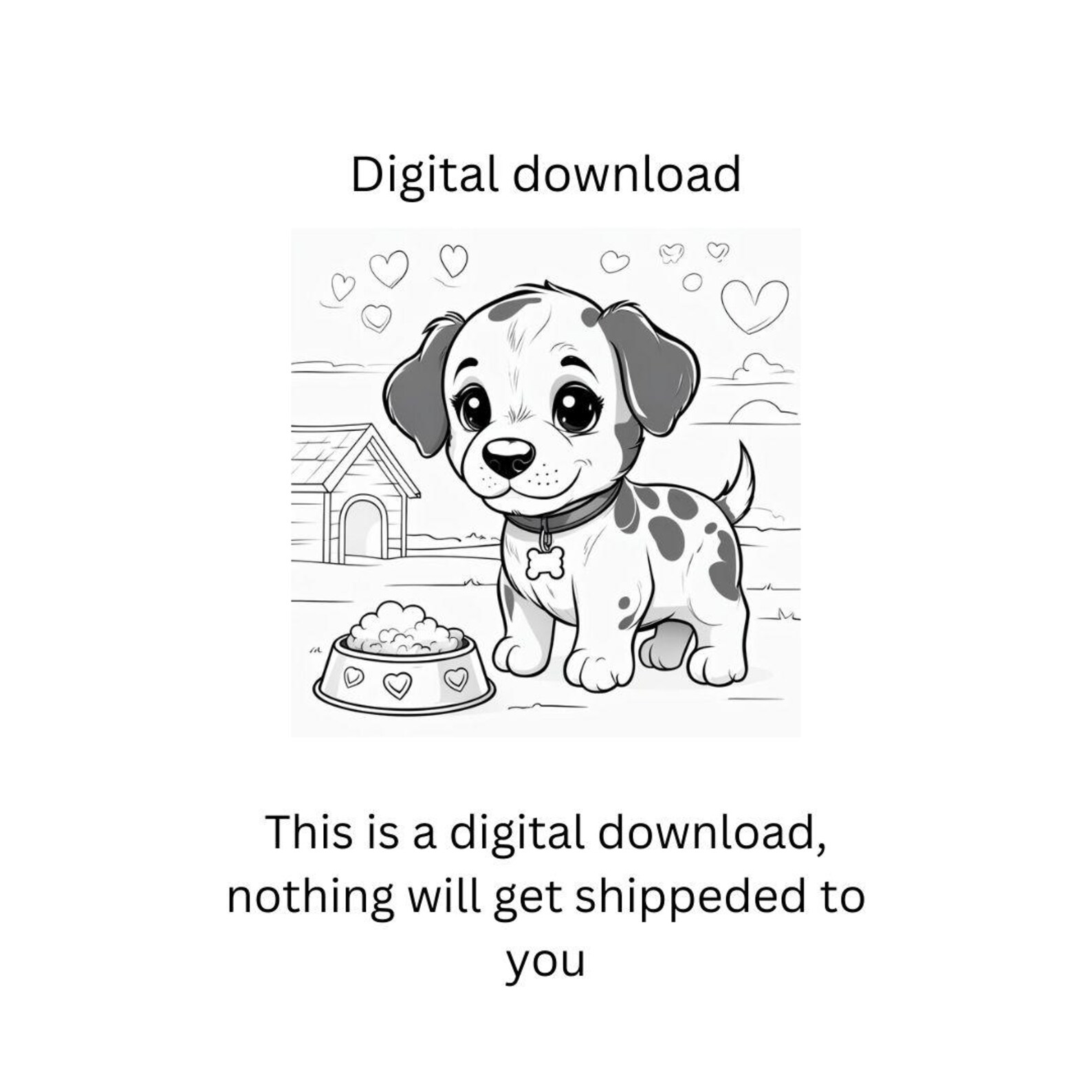 Pet Coloring Sheet, Dog Lovers Coloring, Dog Coloring, Printable Dog ...