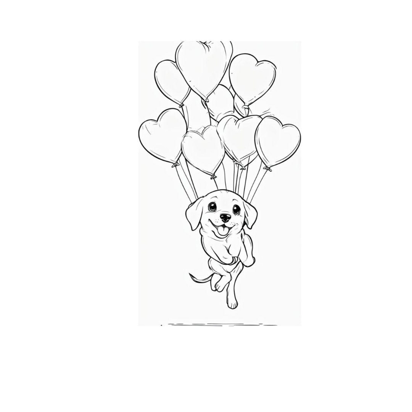 Dog Coloring Book, Valentine Coloring Page, Balloon Dog Coloring Page ...