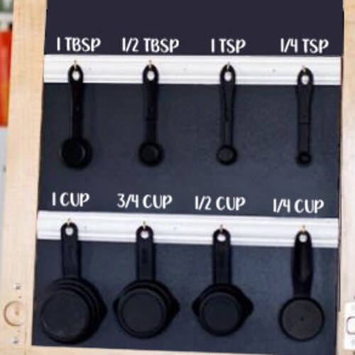 Measuring Cup and Spoon Vinyl Decal Labels Kitchen - Etsy