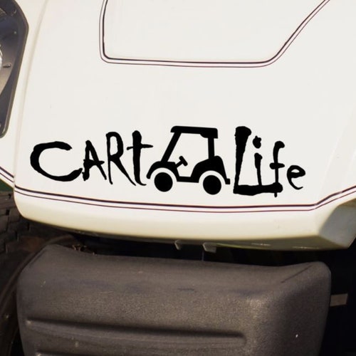 Golf Cart Vinyl Decals Cart Life This is How We Roll - Etsy