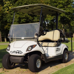 Golf Cart Vinyl Decals ~ Cart Life ~ This is How We Roll ~ Cart Hair ...