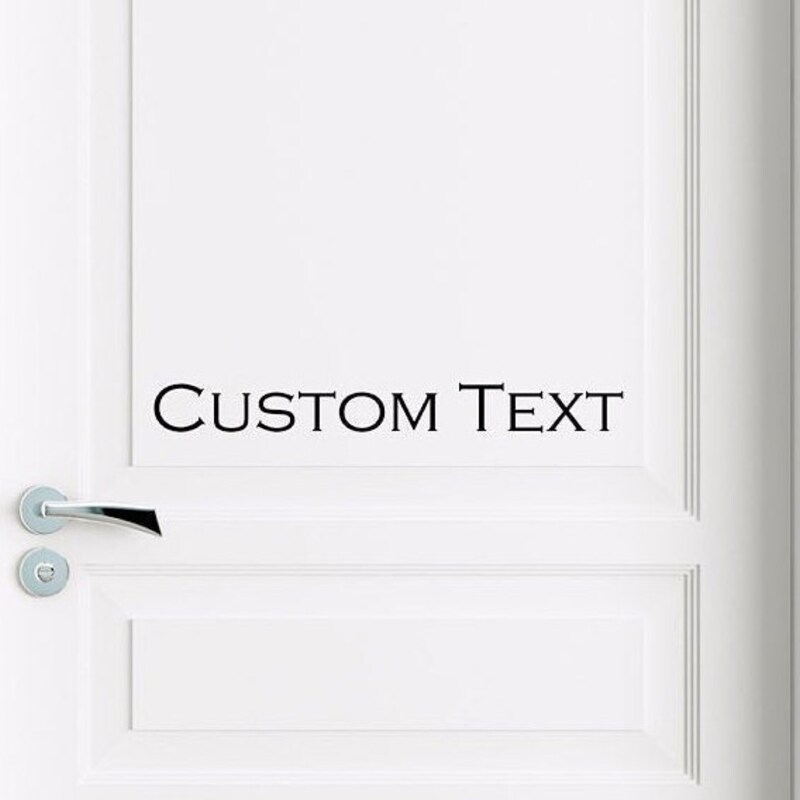 Door Vinyl Decal - Etsy