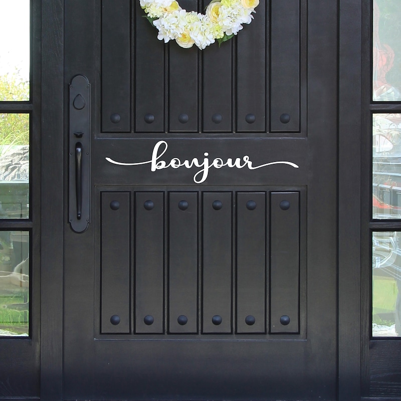 Bonjour Sign - Etsy