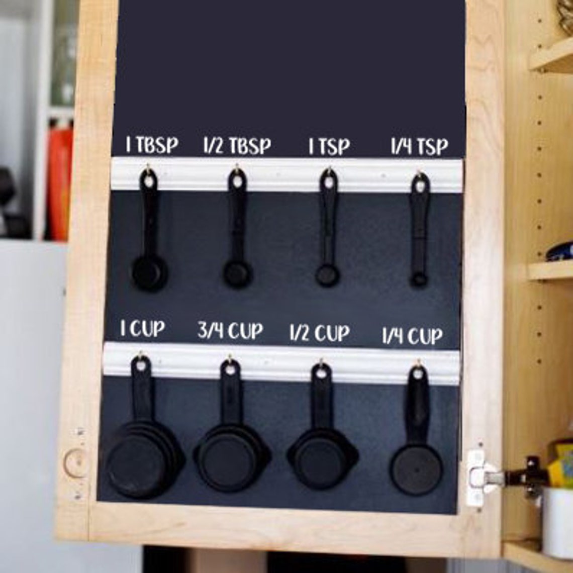 Measuring Cup and Spoon Vinyl Decal Labels | Kitchen Organization ...