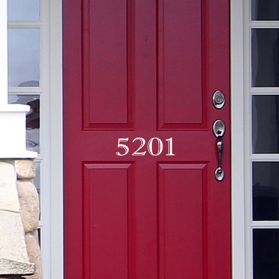 Home & Living Home Décor Vinyl Decal Address Sticker Front Door Sign ...