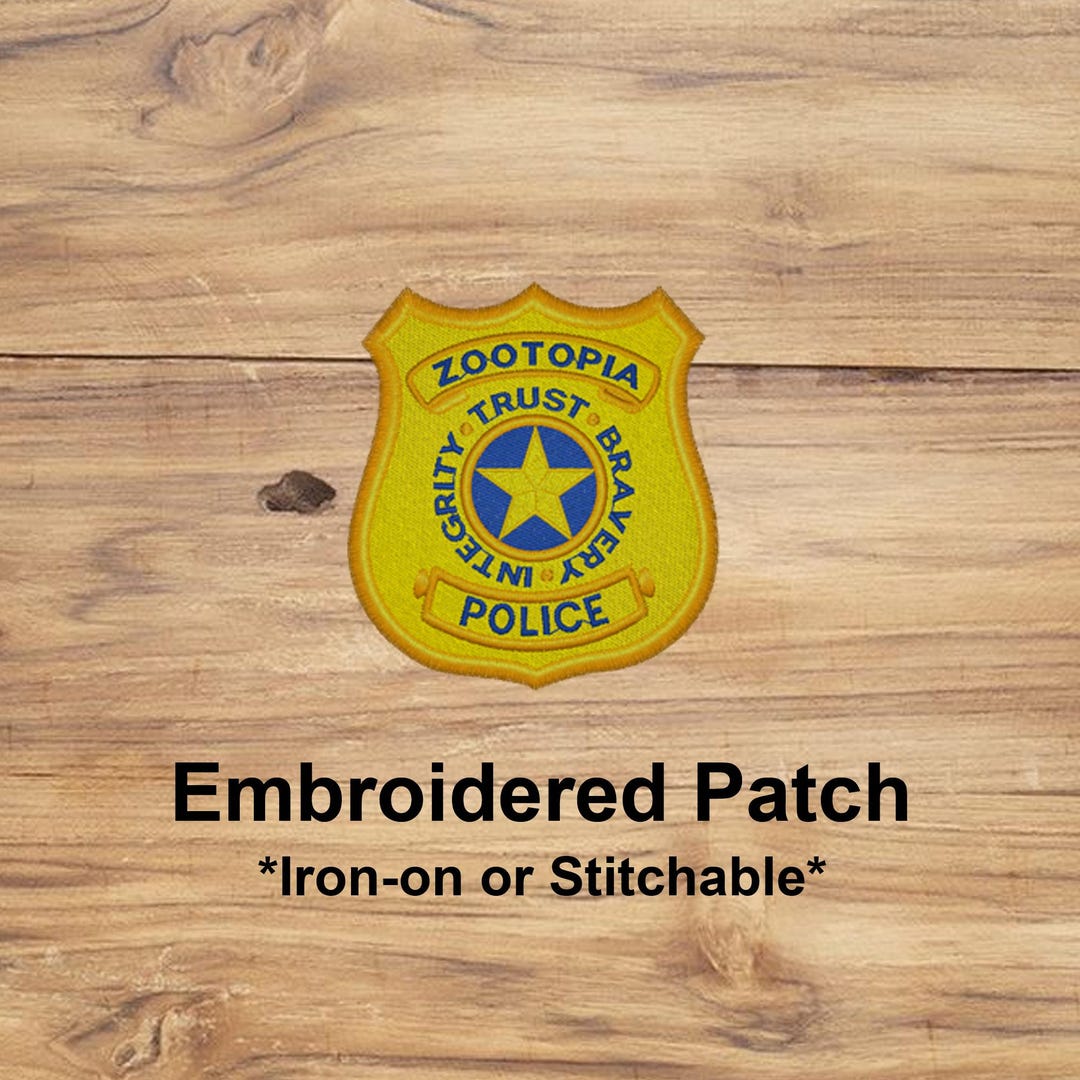 Animal Police Badge Patch - Etsy