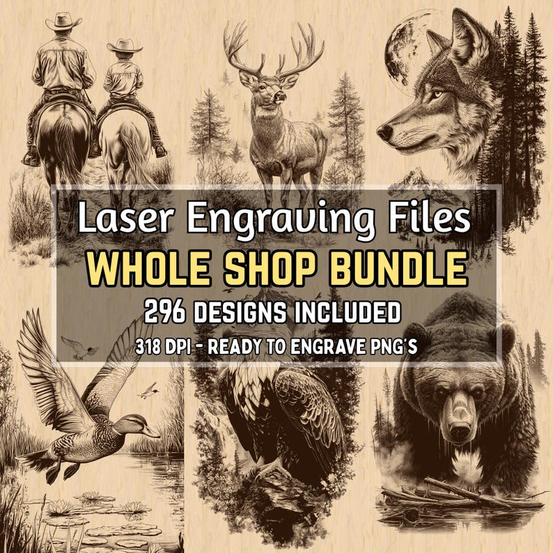 Laser Engraving Bundle - Ready to Engrave Pngs - Whole Shop Bundle ...