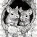 Mouse Laser Engraving File - Ready to Engrave PNG - Mice in Tree Scene ...