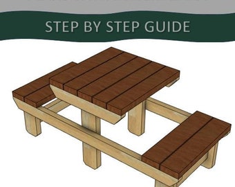 Two Person Picnic Table Plans - Etsy