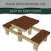 Picnic Table Plans - Two Person Picnic Table Plans - Picnic Table ...