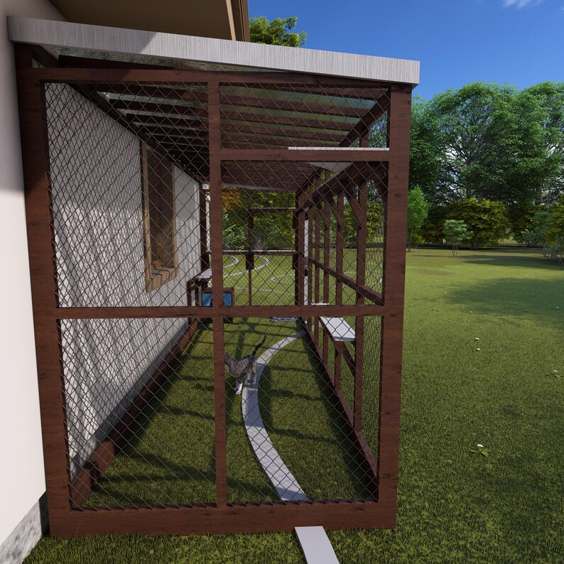 Large 6x19 Catio Build Plans: DIY Cat House Plan - Etsy