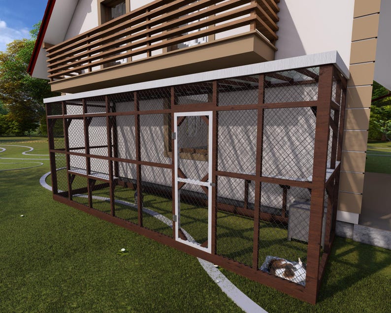 Large 6x19 Catio Build Plans: DIY Cat House Plan - Etsy Australia