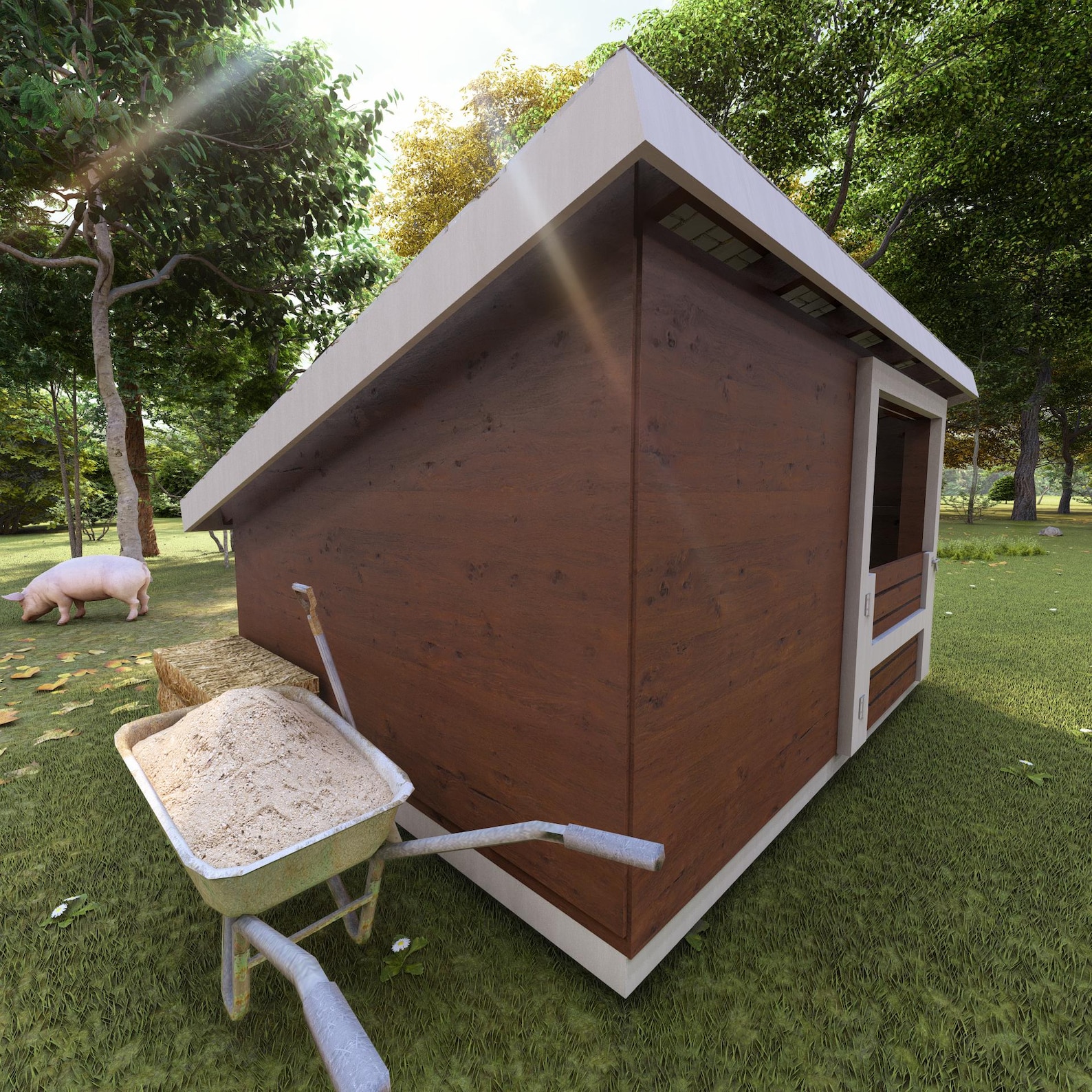 DIY Goat Shed Plan 8x10: Easy Goat Shelter Blueprint (PDF Pattern) - Etsy