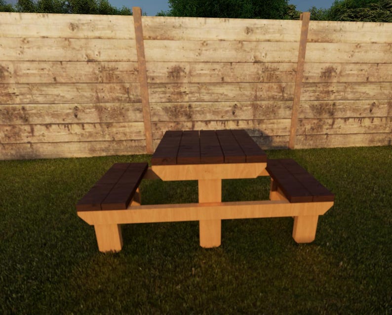 Picnic Table Plans - Two Person Picnic Table Plans - Picnic Table ...