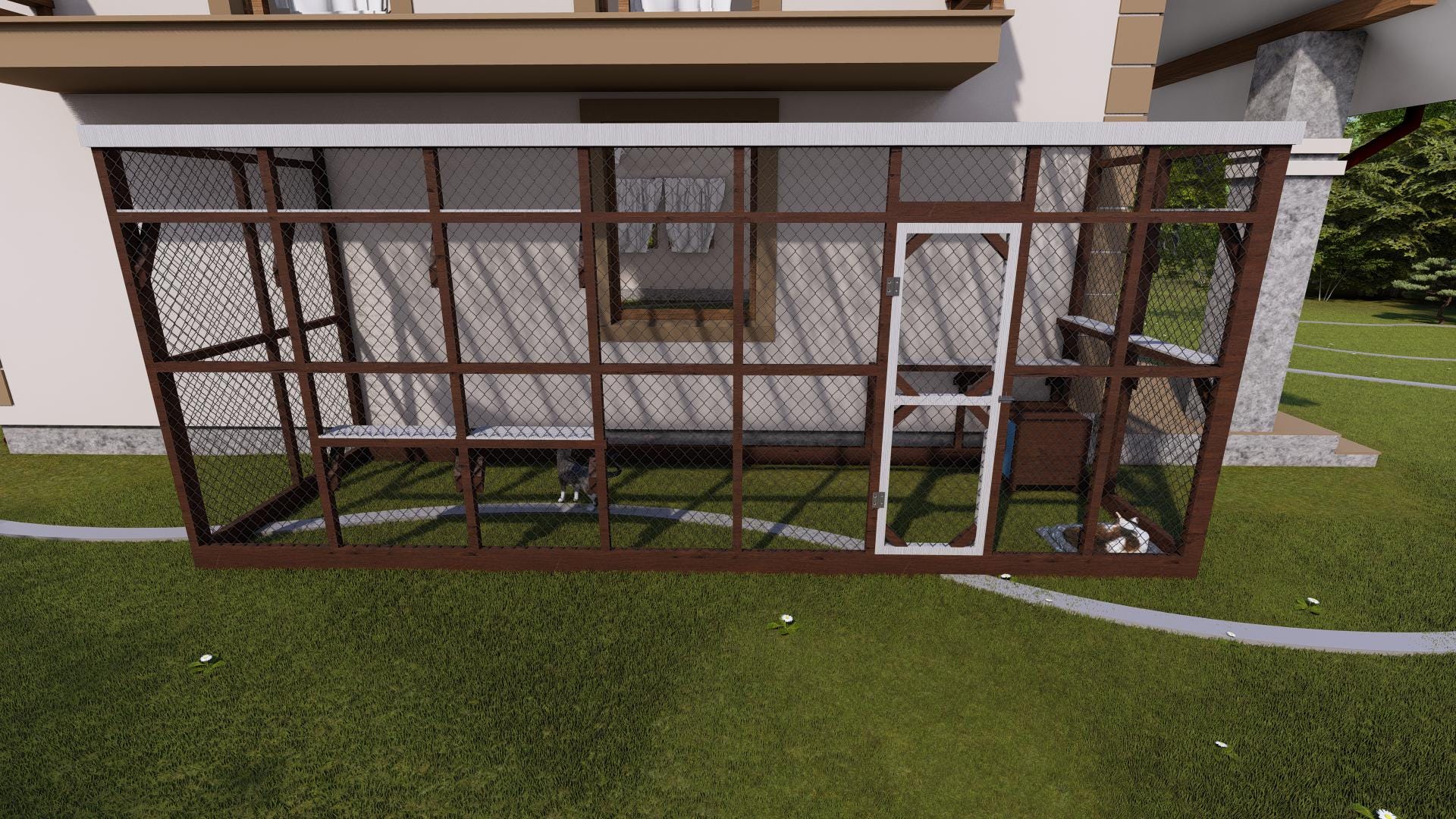 Large 6x19 Catio Build Plans: DIY Cat House Plan - Etsy