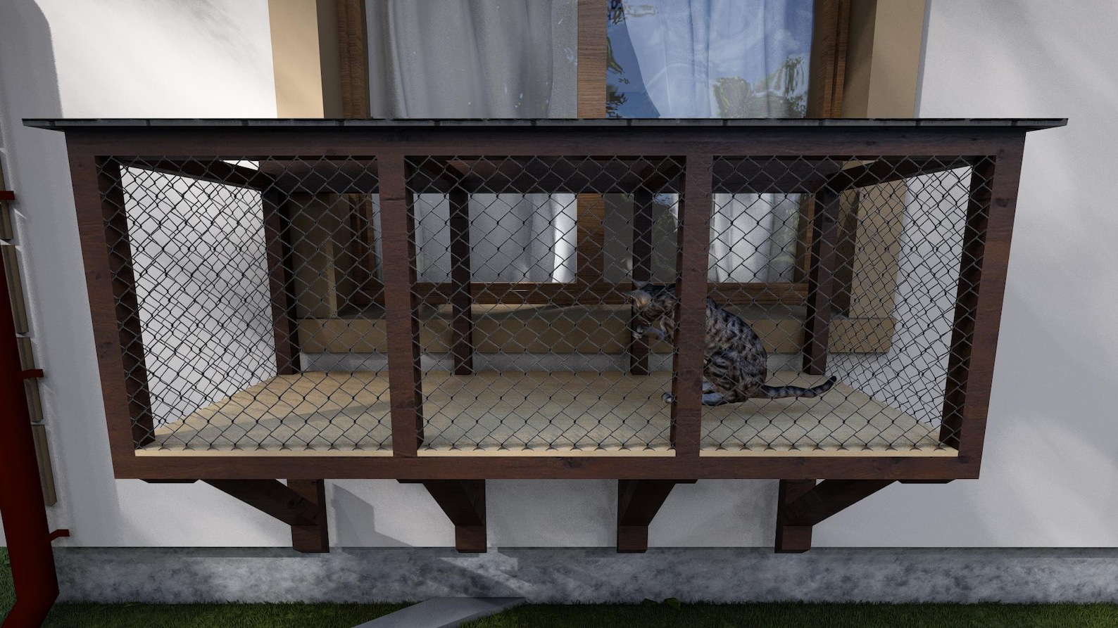 2x6 Window Catio Plans: DIY Cat House Building Plan (PDF) - Etsy