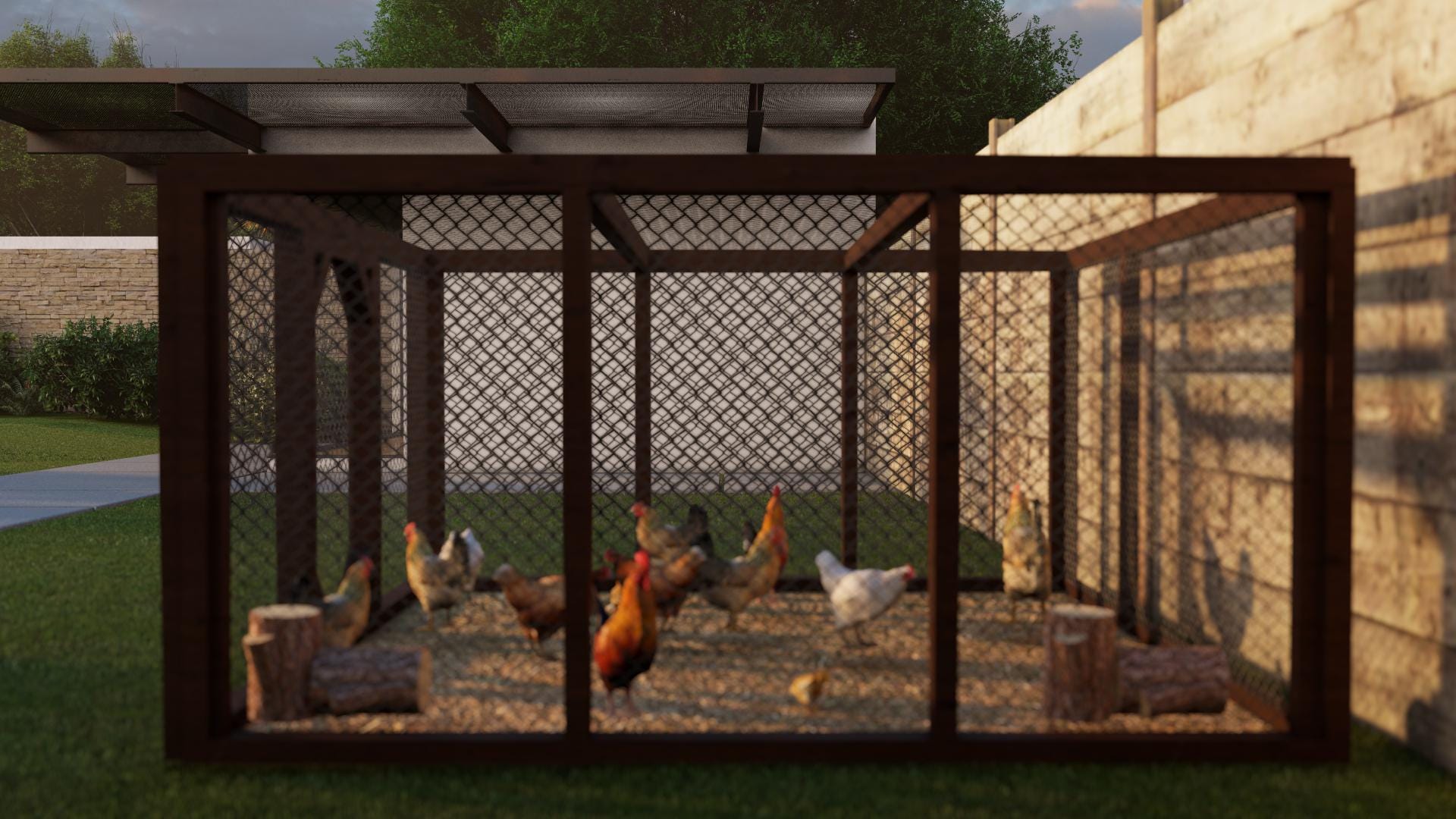 Chicken Coop Run Plans 8x8 - Run Plan - Coop Run Plans - Chicken Coop ...