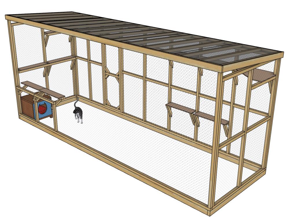 Large 6x19 Catio Build Plans: DIY Cat House Plan - Etsy