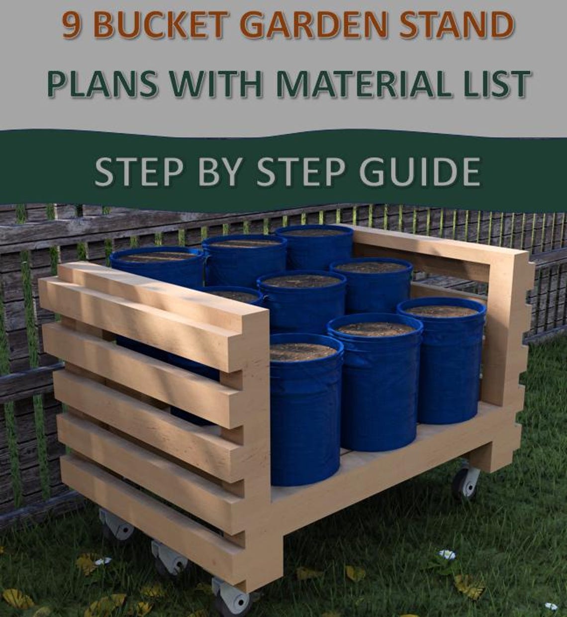Bucket Garden Stand Plans