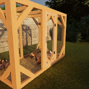 8x4 Chicken Coop Run Plans: Step-by-step Guide - Etsy