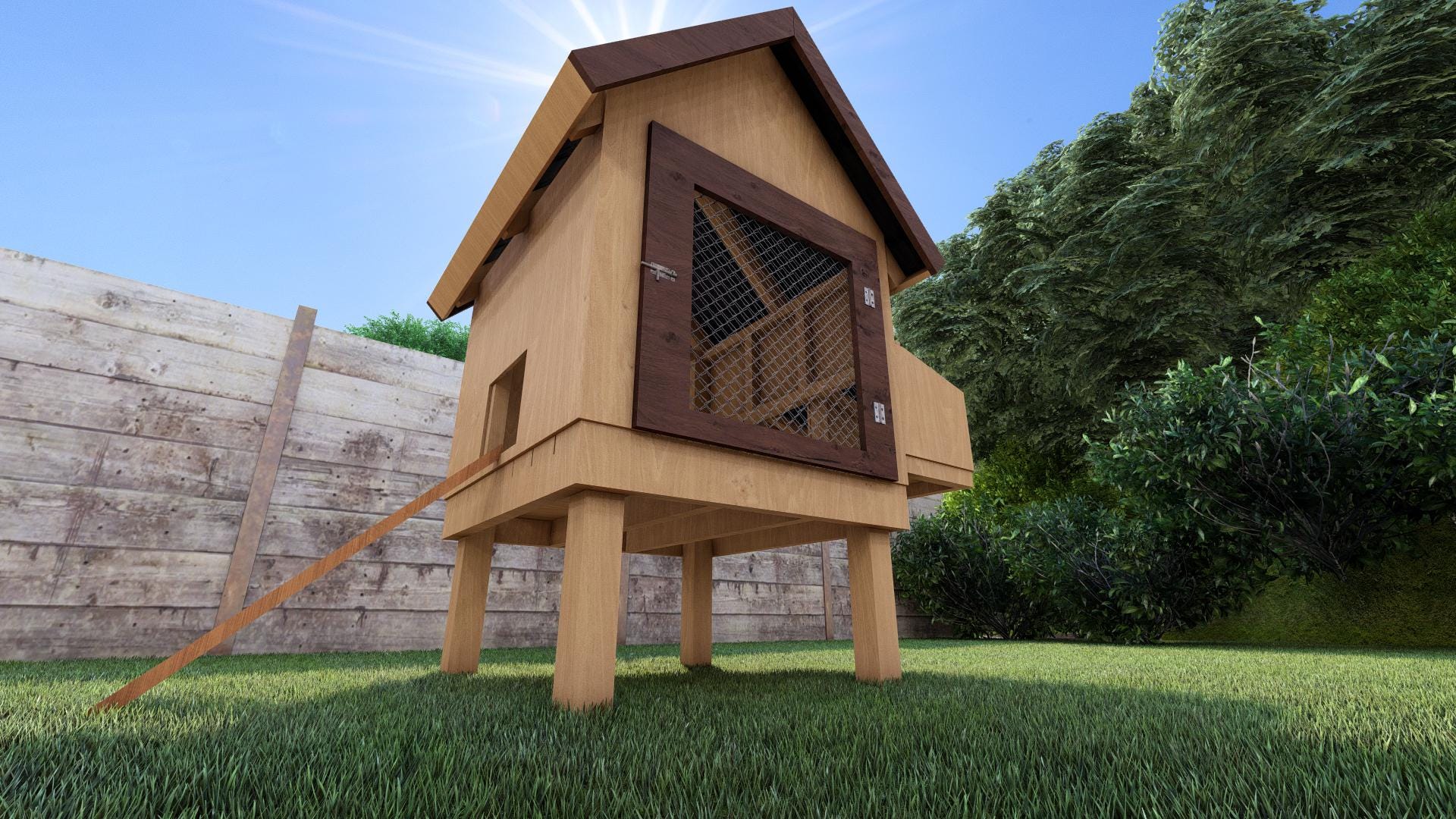 Elevated Chicken Coop Plans 4x4: DIY Building Guide - Etsy