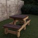 Two Person Picnic Table Plans: Handcrafted Wooden Outdoor Table - Etsy