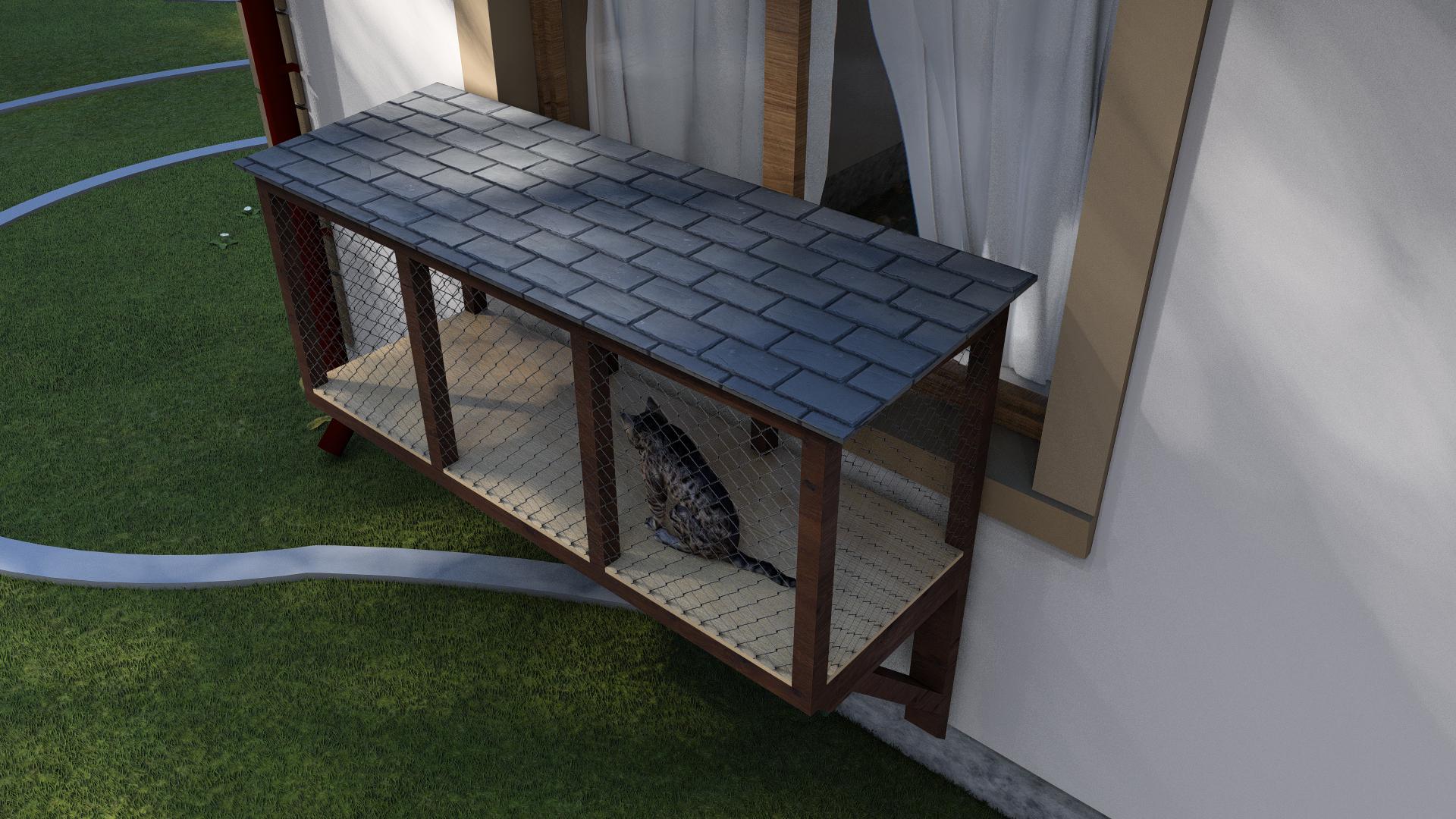 2x6 Window Catio Plans: DIY Cat House Building Plan (PDF) - Etsy