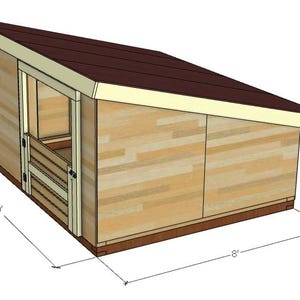 DIY Goat Shed Plan 8x10: Easy Goat Shelter Blueprint (PDF Pattern) - Etsy