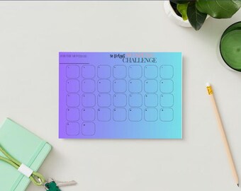 30-day No-spend Challenge Printable | Digital Download | Money-saving ...