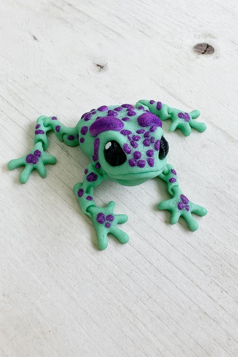 3D Printed Articulated Toad Set of 3 - Frog Toy | Fidget Toy | Sensory ...