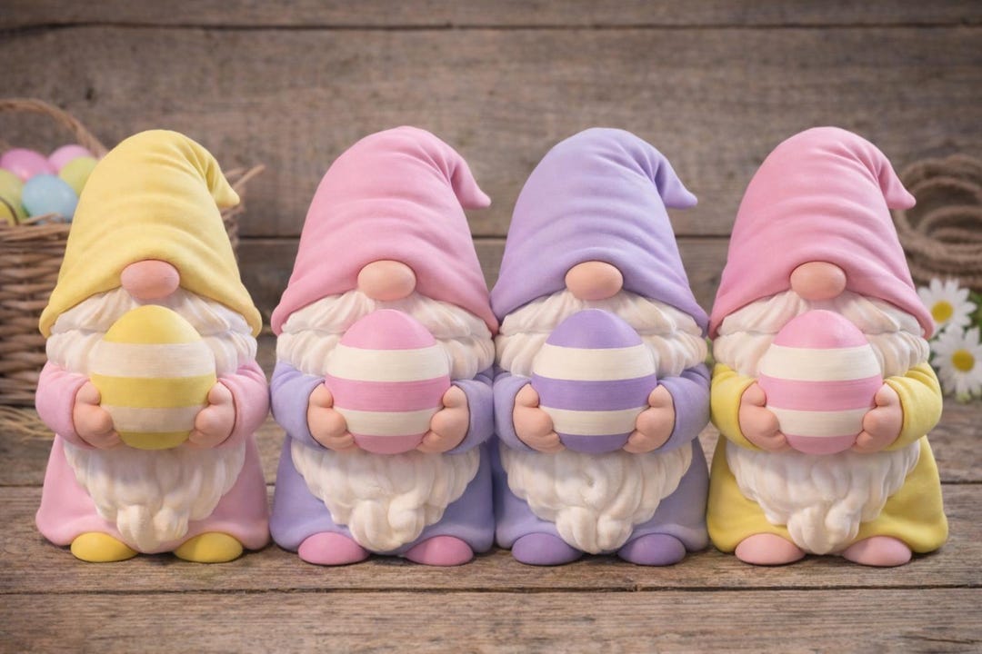 Easter Gnome | Spring Gnome Decor | Easter Tiered Tray Decor | Counter ...