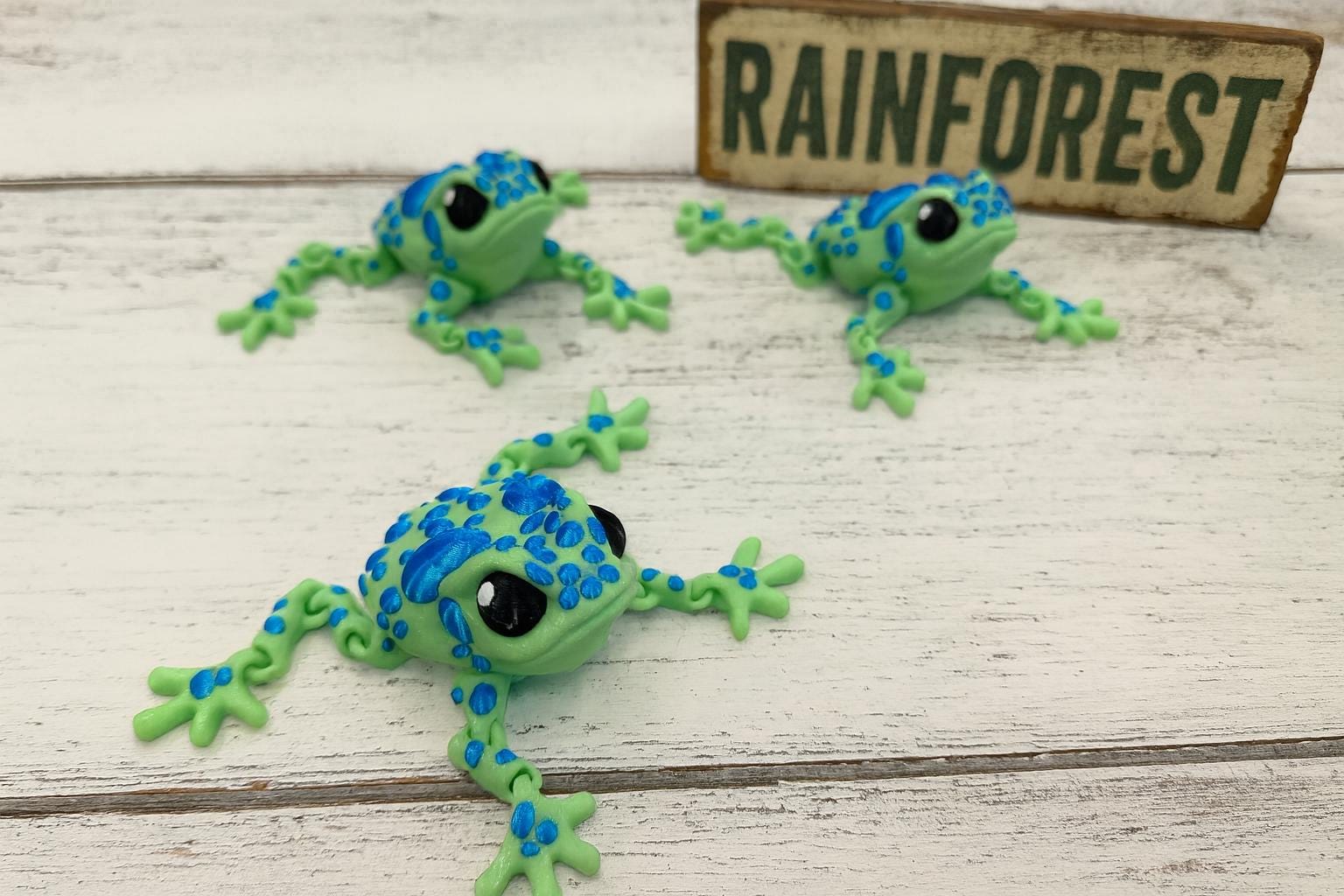 3D Printed Articulated Toad Set of 3 - Frog Toy | Fidget Toy | Sensory ...