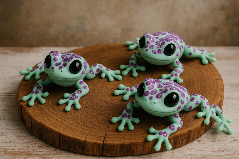 3D Printed Articulated Toad Set of 3 - Frog Toy | Fidget Toy | Sensory ...