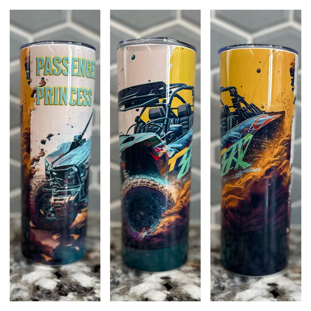 Ready to Ship 20oz Passenger Princess Side by Side SXS Skinny Tumbler ...