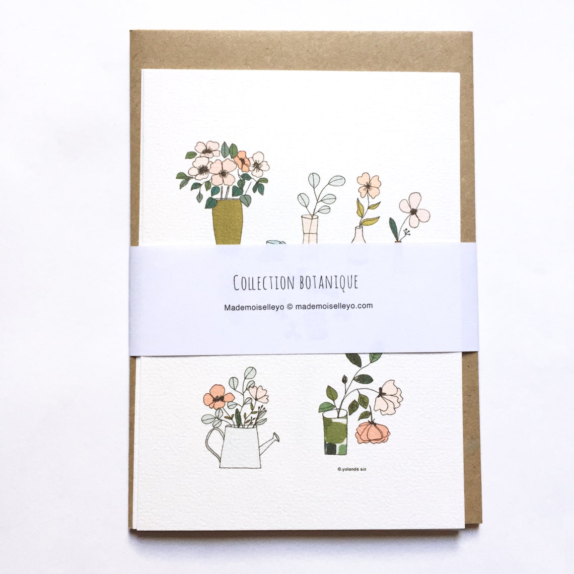 Floral cards set | Etsy