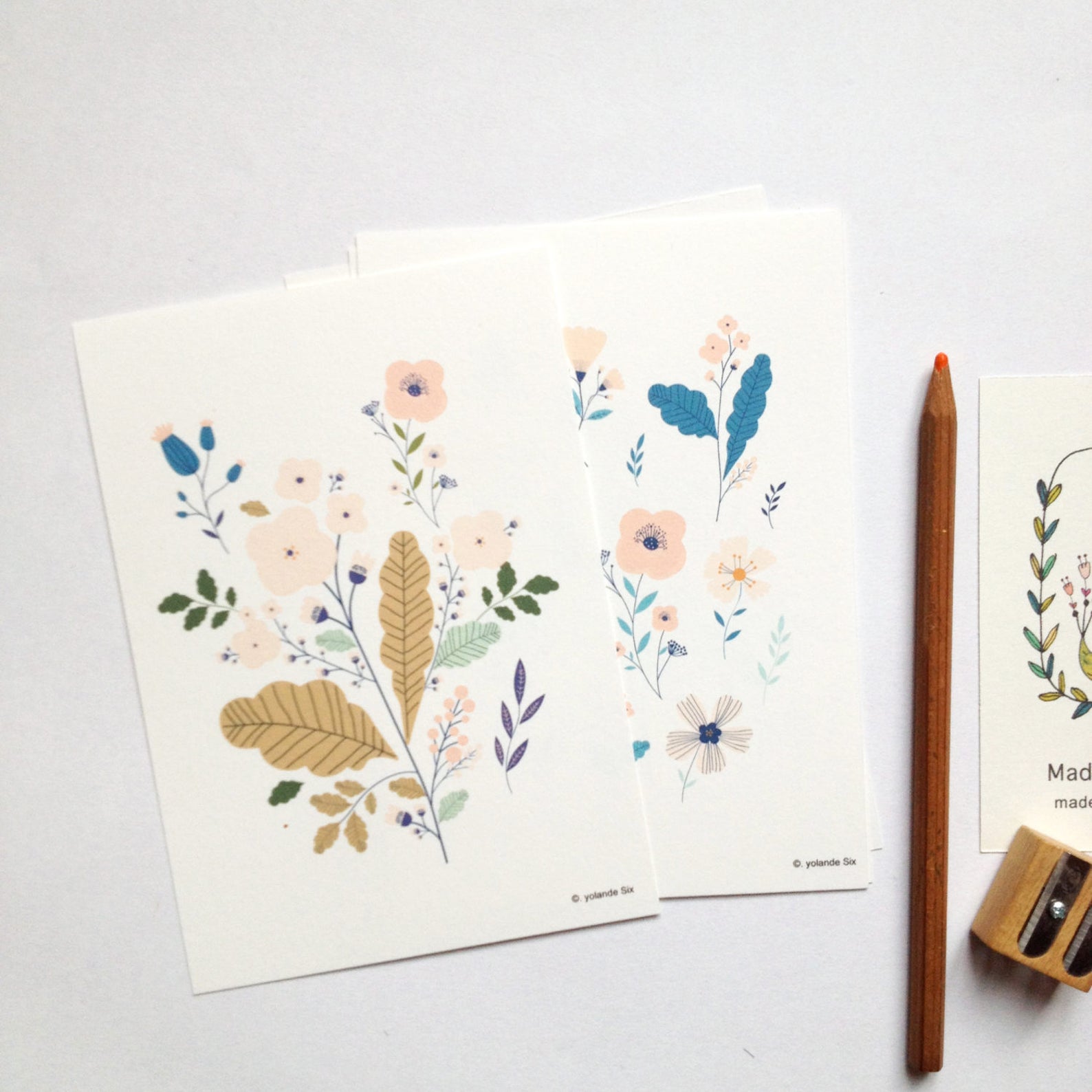 Botanical Cards Set - Post Card A6 - Etsy
